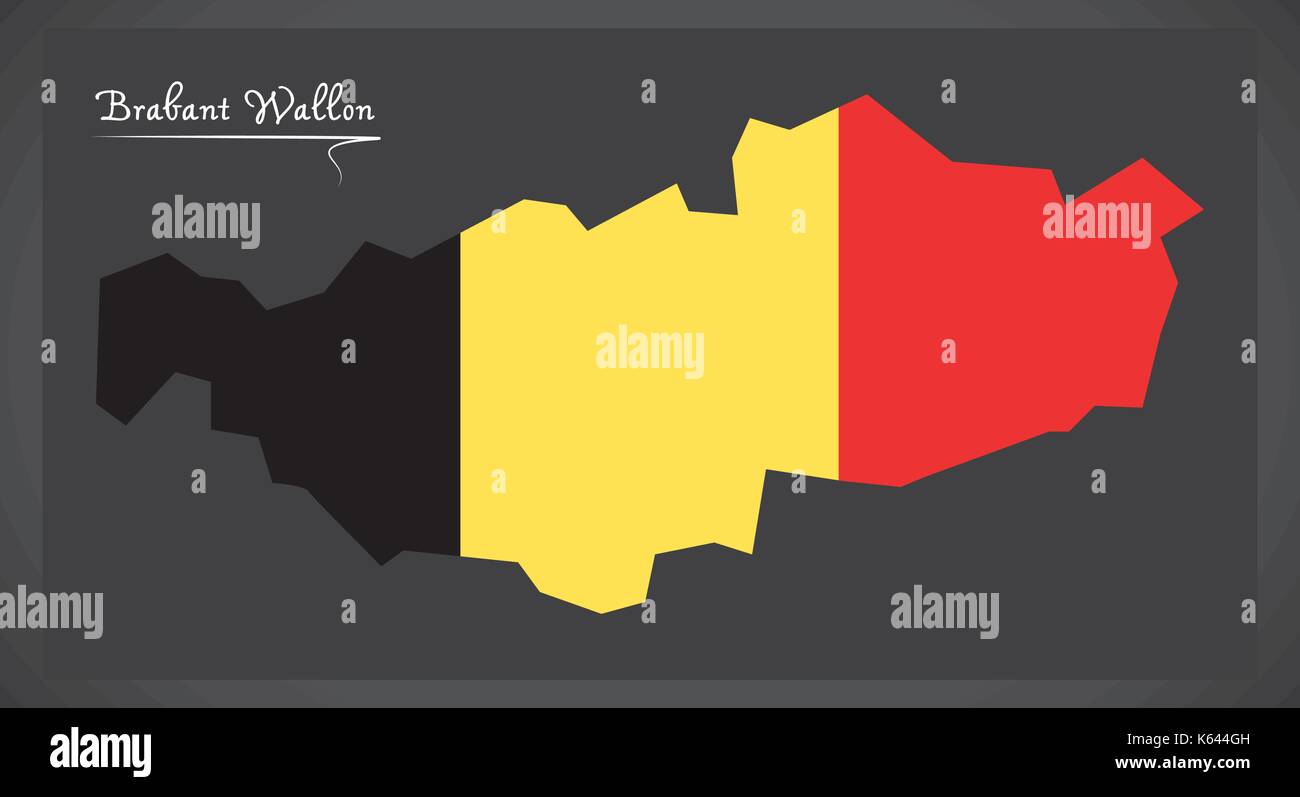 Drapeau de brabant wallon Banque d'images vectorielles - Alamy