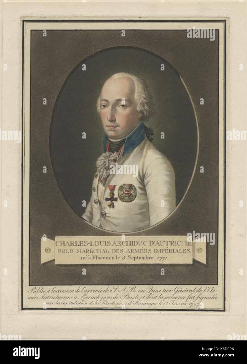 Archiduc charles louis Banque de photographies et d’images à haute ...