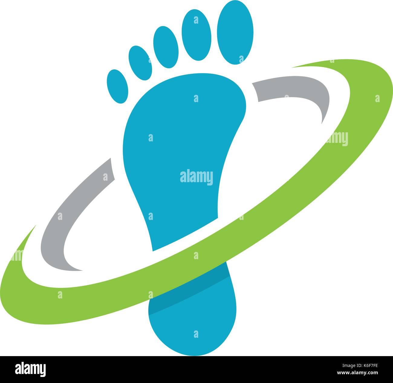 Modèle Logo pied vector illustration Image Vectorielle Stock - Alamy