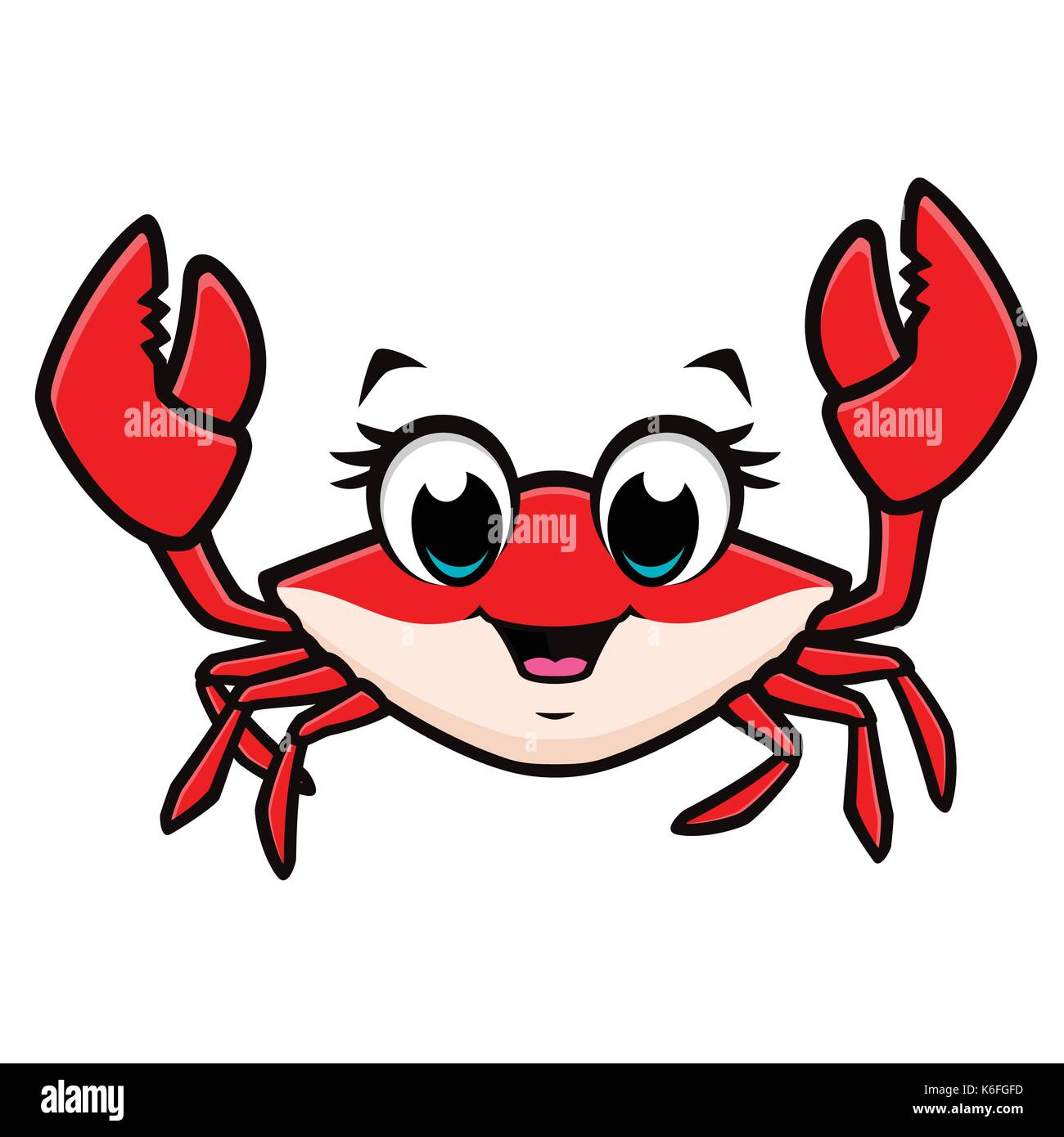 Cute crab cartoon Banque de photographies et d’images à haute ...