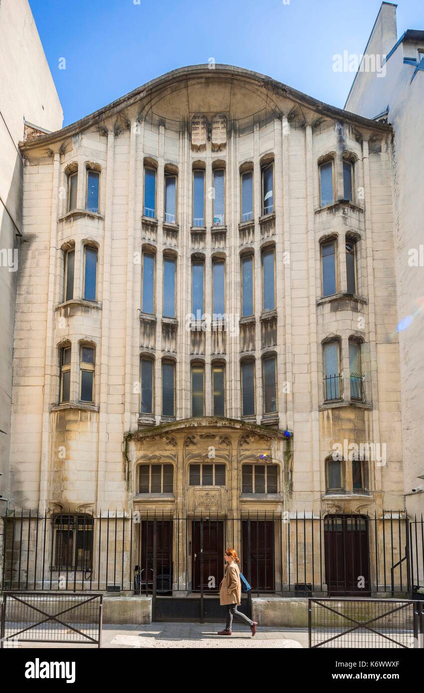 Paris la synagogue Banque d'image et photos - Alamy