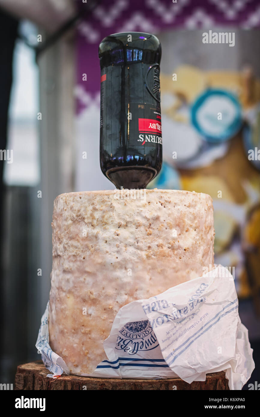Utrecht, Pays-Bas, 9 décembre 2016 : bouteille de porto coincé dans un ...