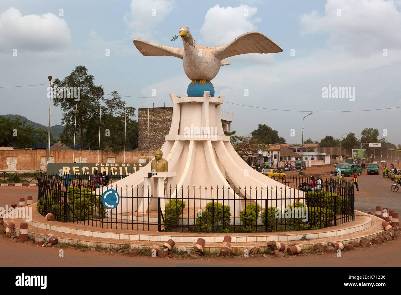 République centrafricaine, Bangui, centre-ville, monument de la paix ...
