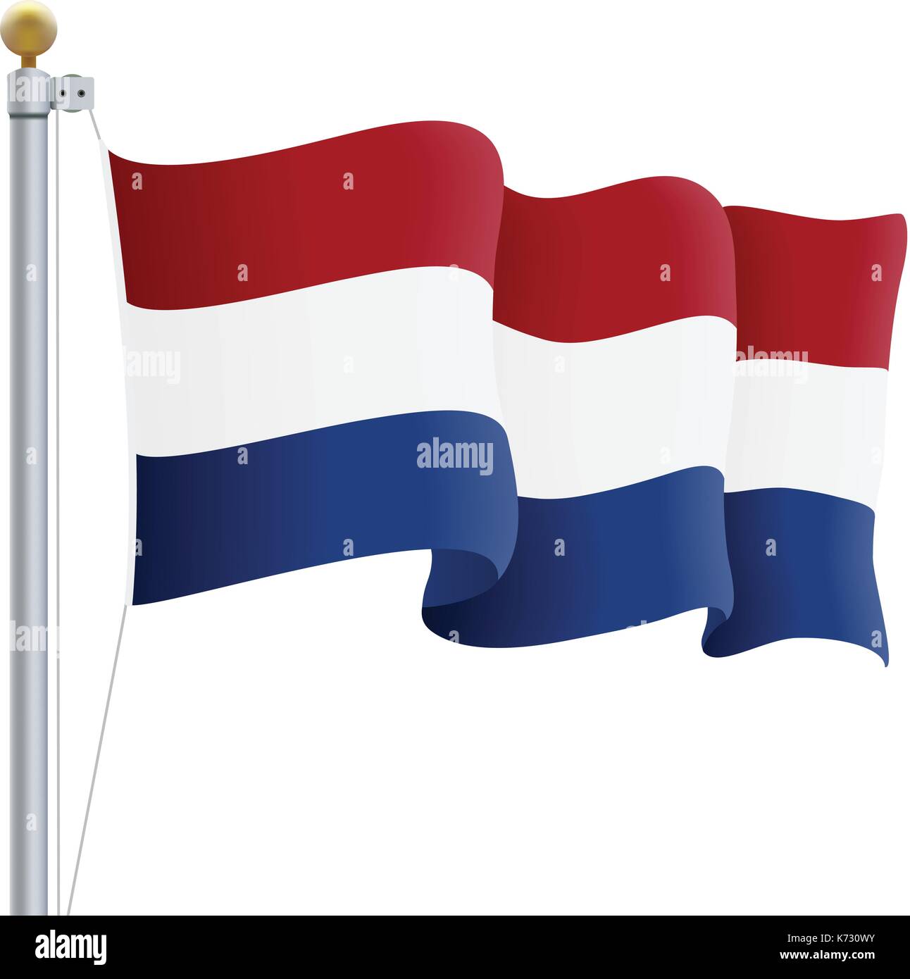 Holland flag illustration Banque d'images vectorielles - Alamy