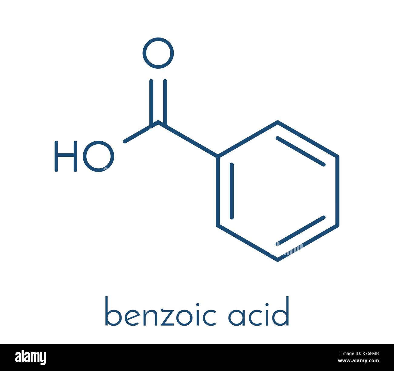 L'acide benzoïque Banque d'images vectorielles - Alamy