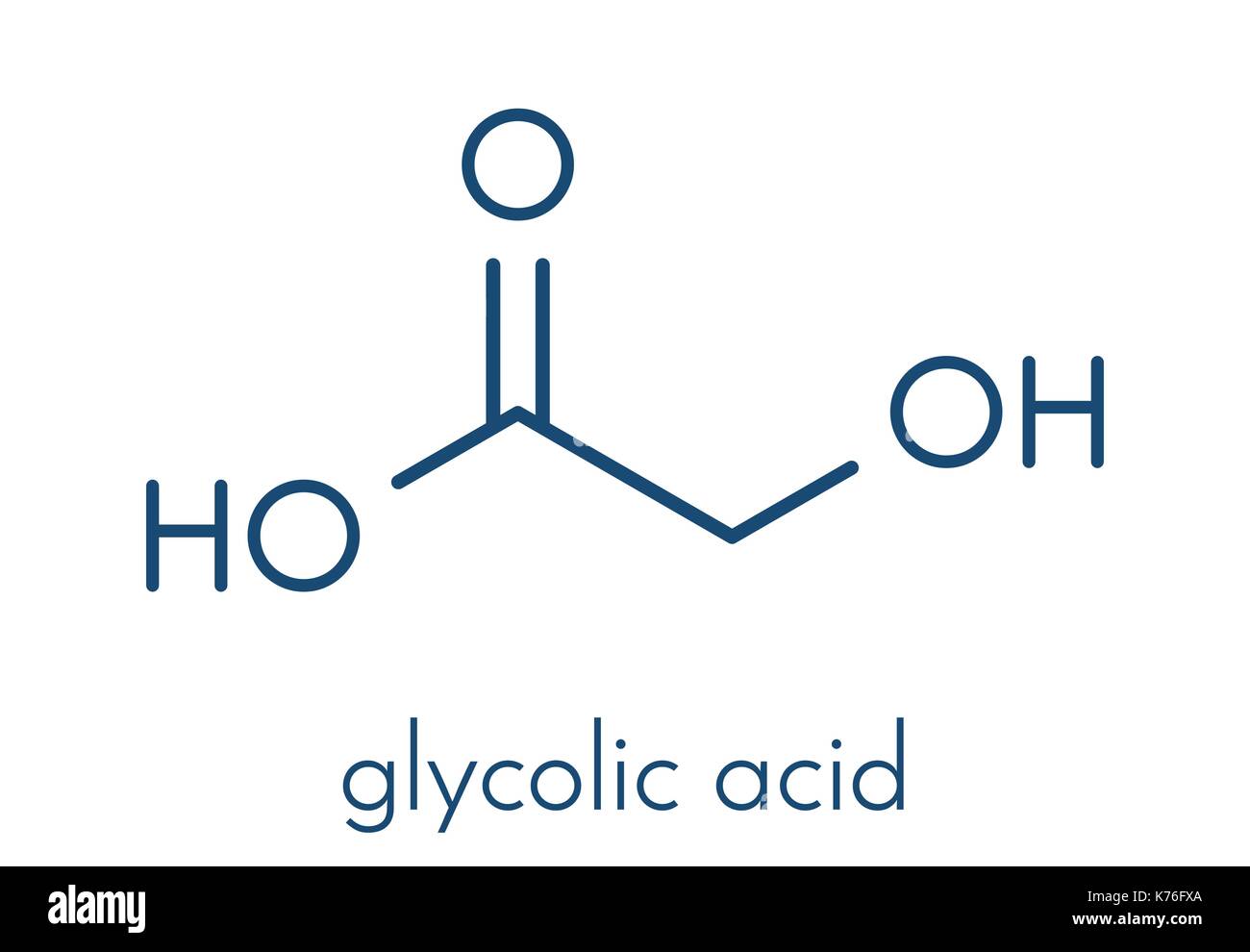 Acide glycolique Banque d'images vectorielles - Alamy
