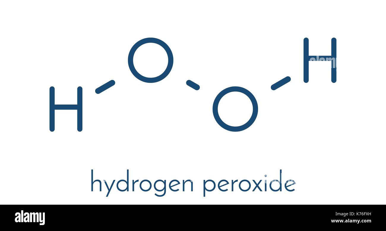Hydrogen peroxide molecule Banque de photographies et d’images à haute ...