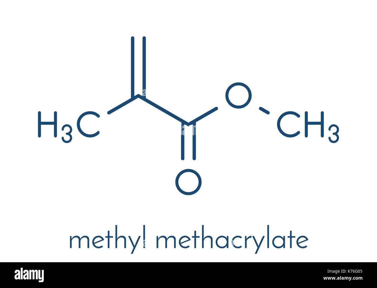 Methyl methacrylate molecule poly methyl methacrylate Banque d'images ...