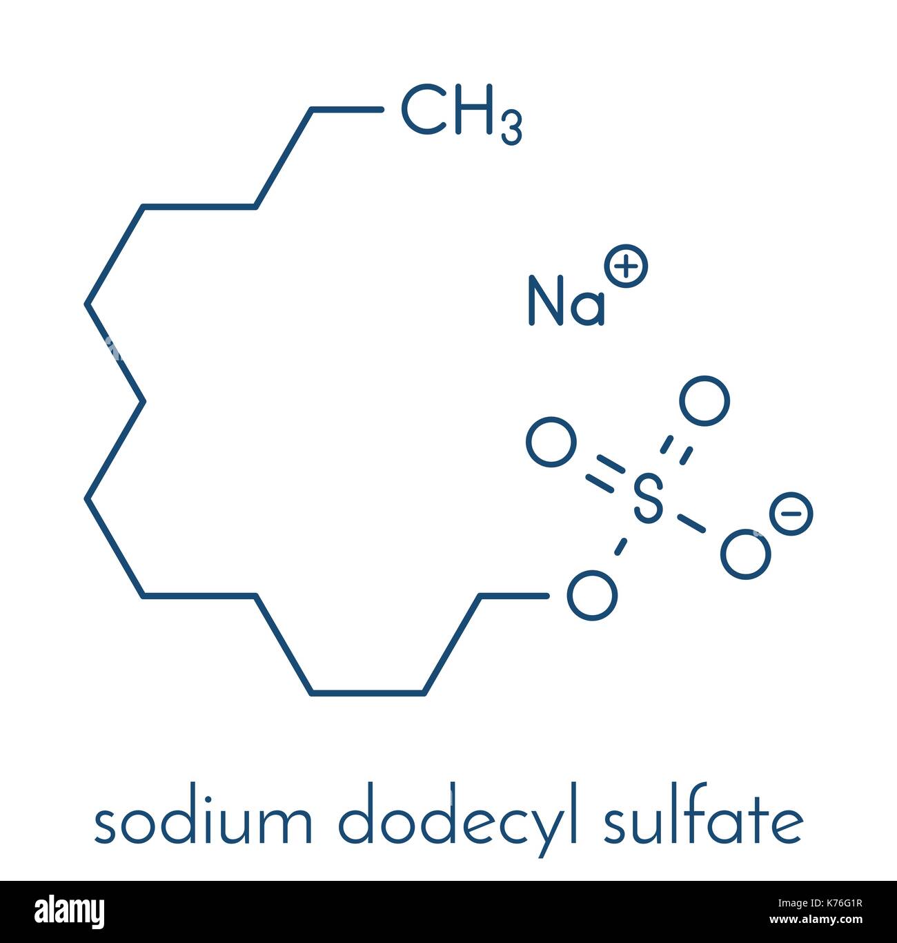 Structure chimique du sulfate de sodium Banque d'images vectorielles ...