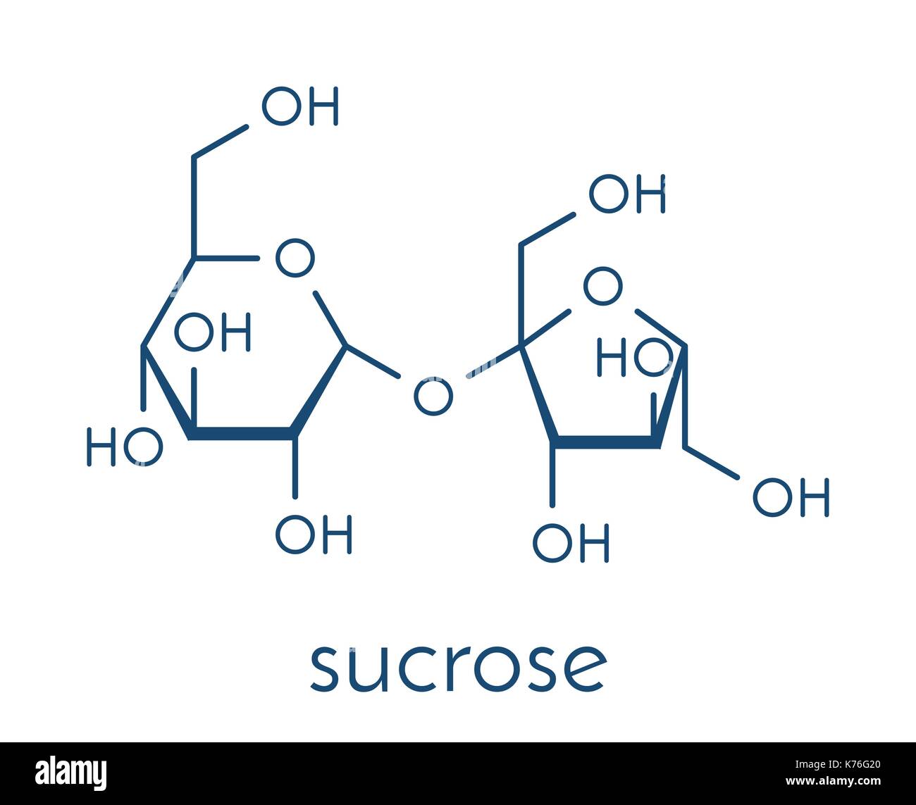 Sucrose molecule Banque d'images détourées - Alamy