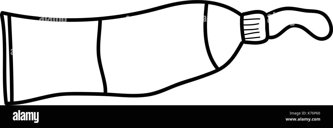 Tube de dentifrice cartoon Image Vectorielle Stock - Alamy