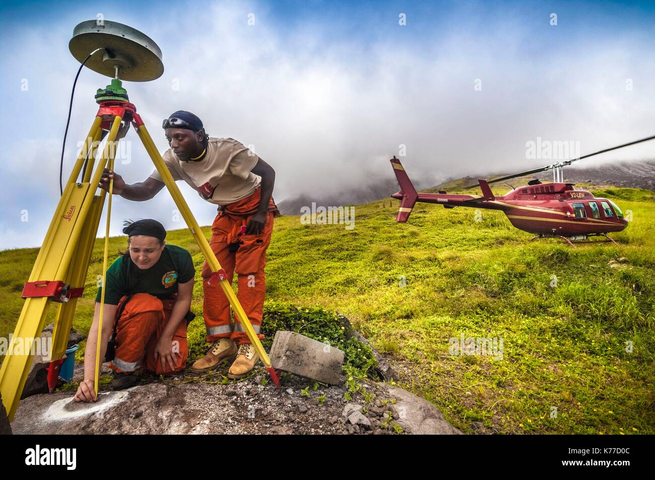 Montserrat volcano observatory Banque de photographies et d’images à ...