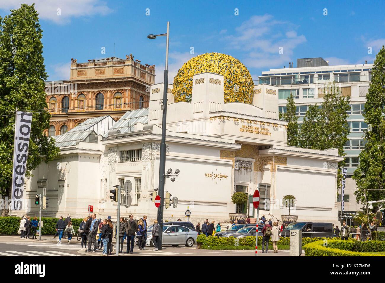 L'Autriche, Vienne, Palais de la Sécession imaginé par Otto Wagner et ...