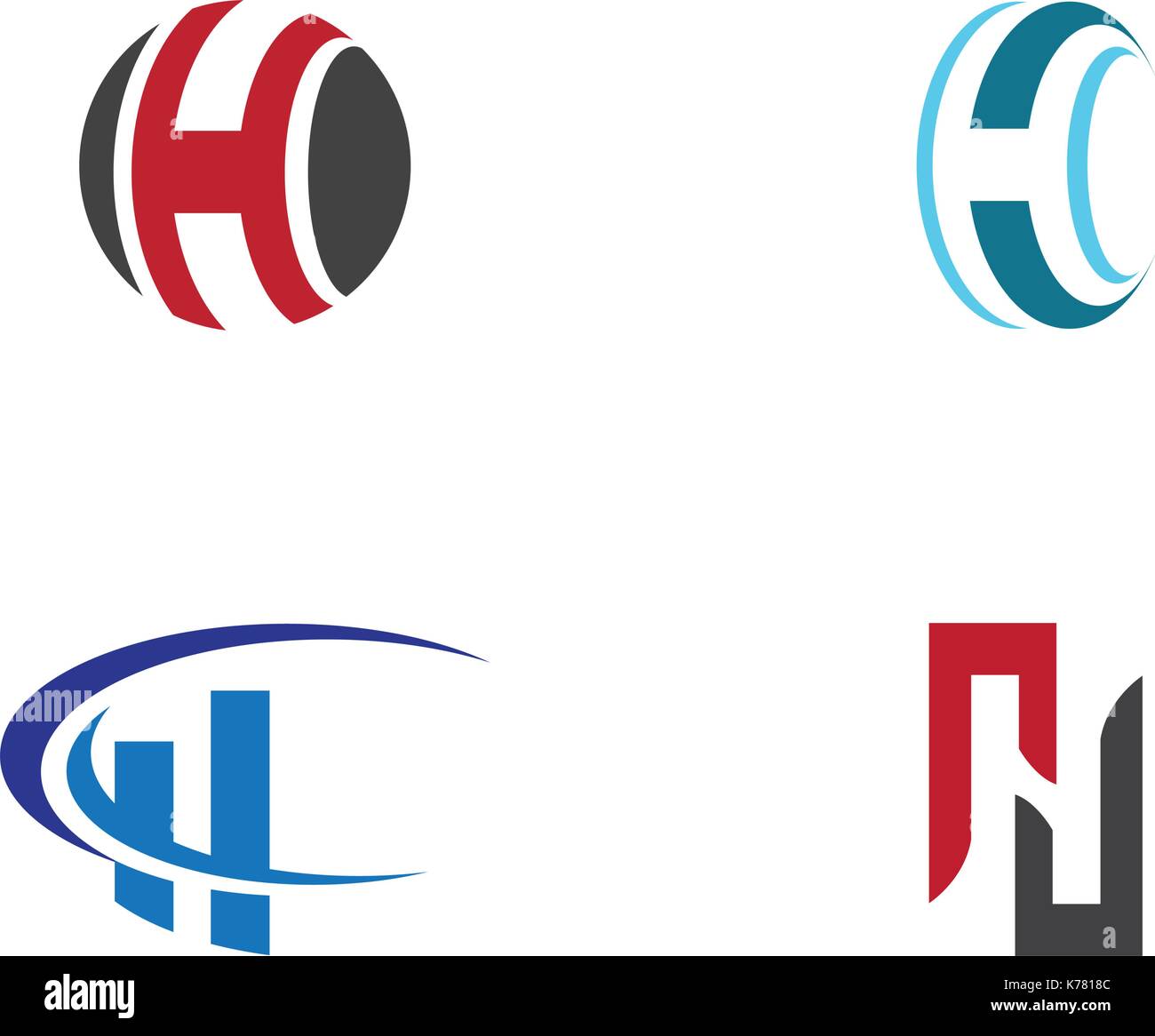 Lettre H Template Design logo Vector illustration Image Vectorielle ...