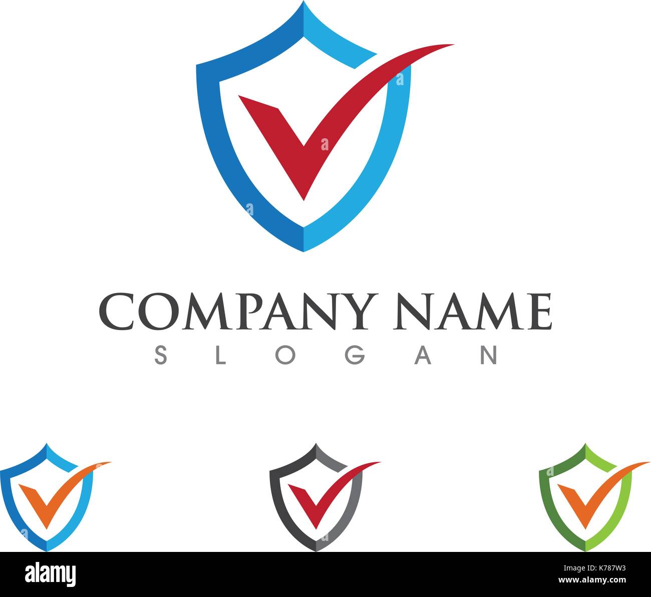 Symbole de protection modèle logo vector illustration Image Vectorielle ...