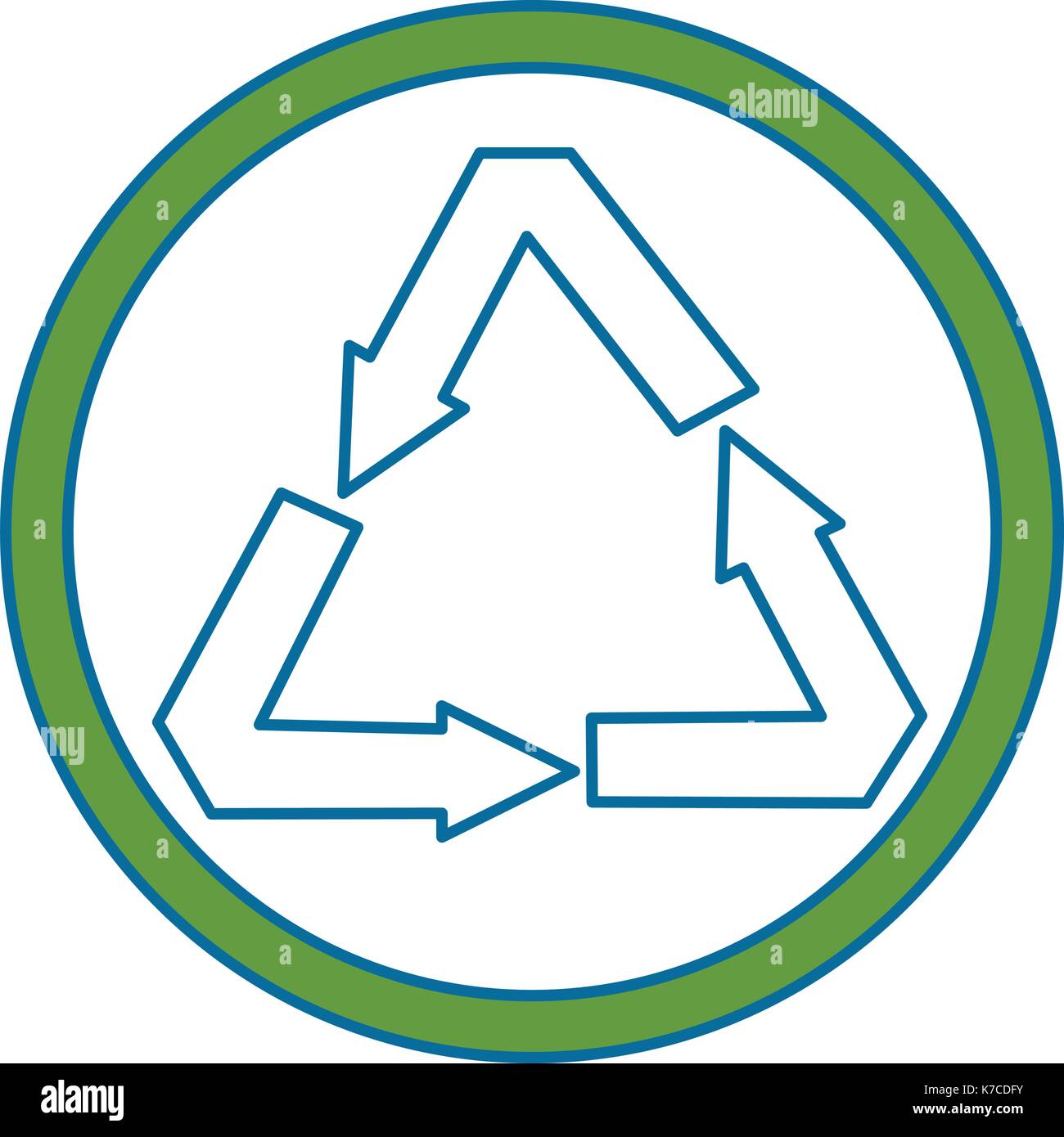 Icône Symbole flèches recyclage Image Vectorielle Stock - Alamy