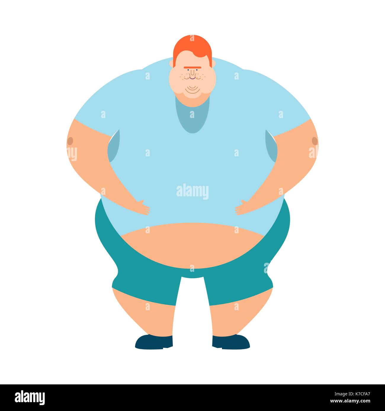 Fat man beach Banque d'images détourées - Alamy