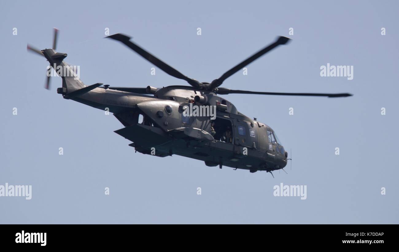 Royal Marines Commando hélicoptère Merlin Mk3 Photo Stock - Alamy