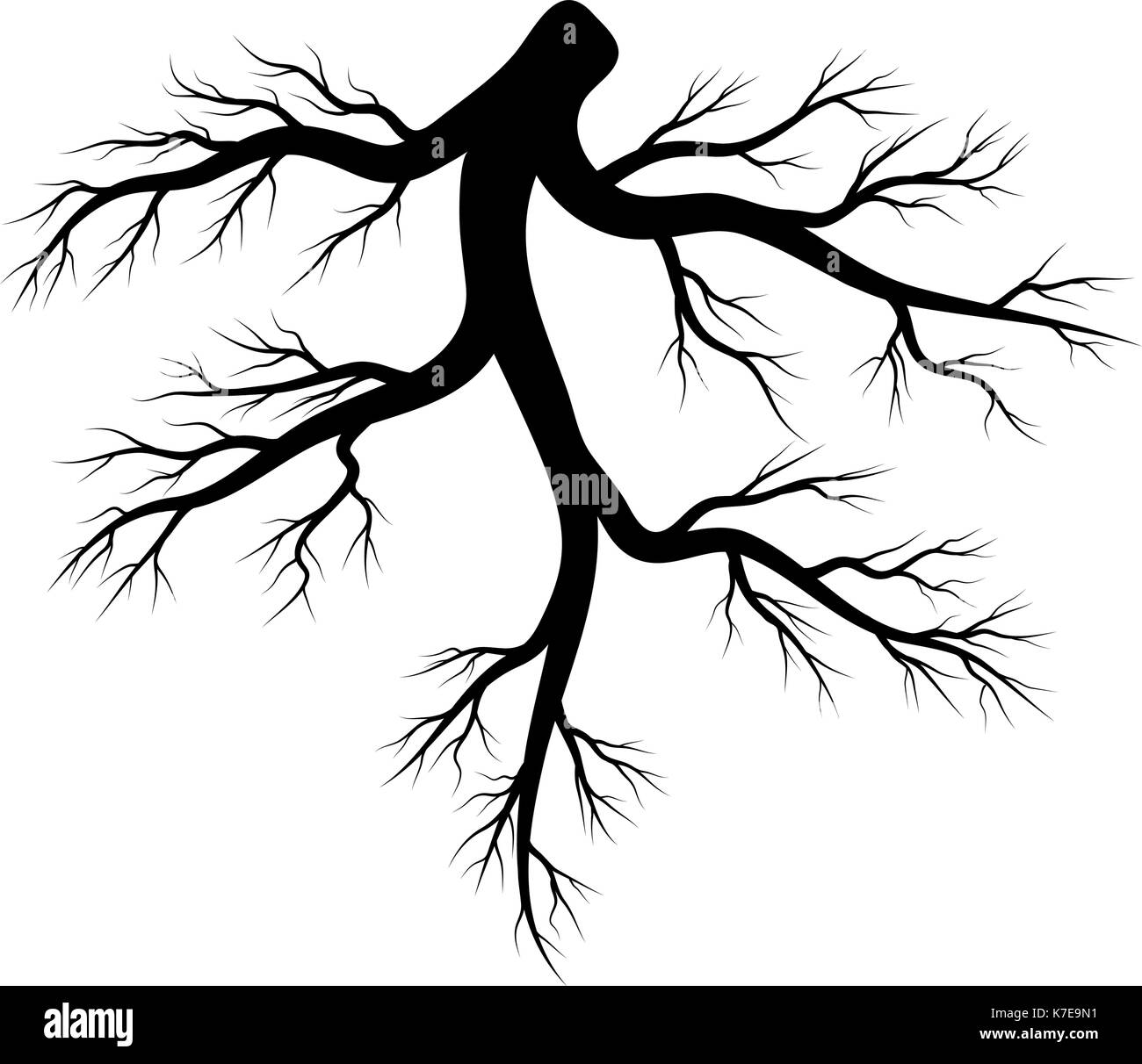 Silhouette racine symbole vecteur icône concevoir. Belle illustration ...