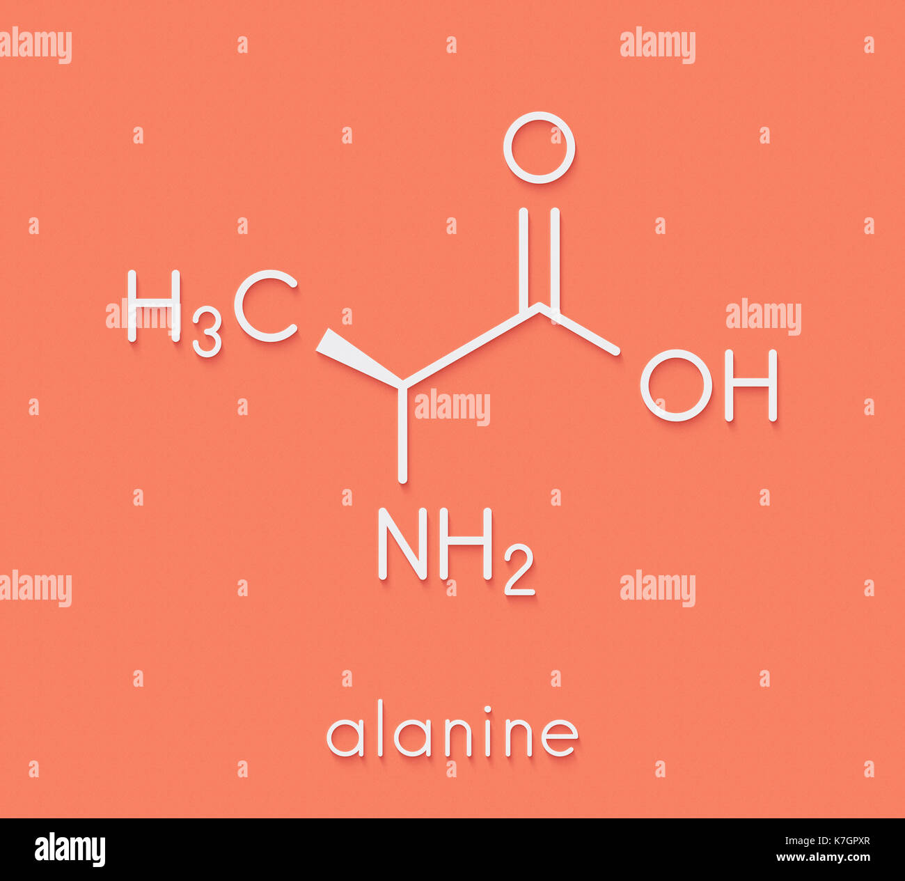 Formule chimique de l'alanine Banque de photographies et d’images à ...