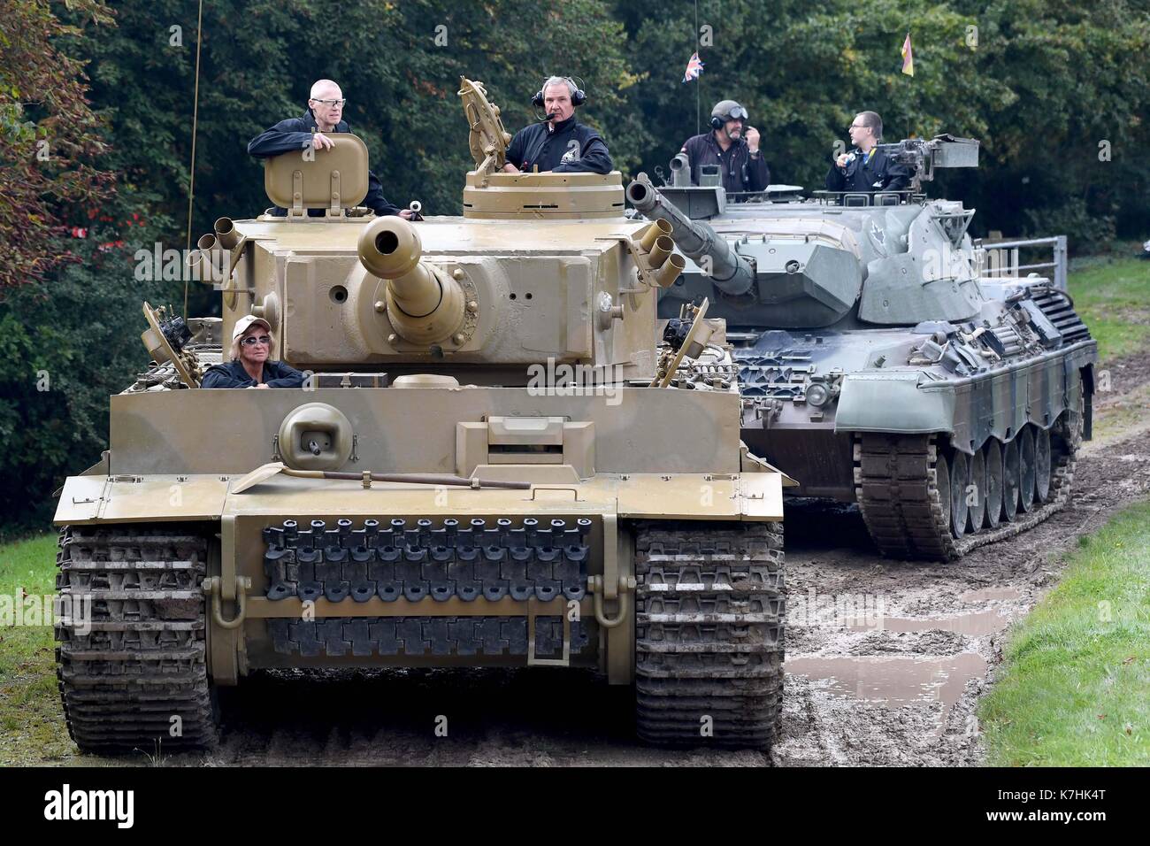 Char tigre, démonstration de Bovington Tank Museum de l'unique ...