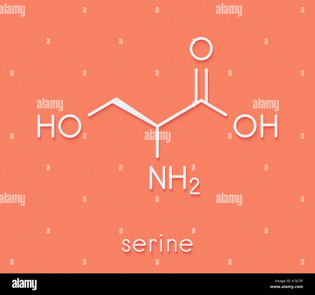 Serine amino acid molecule Banque de photographies et d’images à haute ...