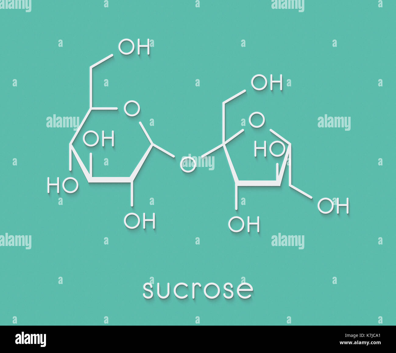 Sucrose sugar molecule Banque de photographies et d’images à haute ...