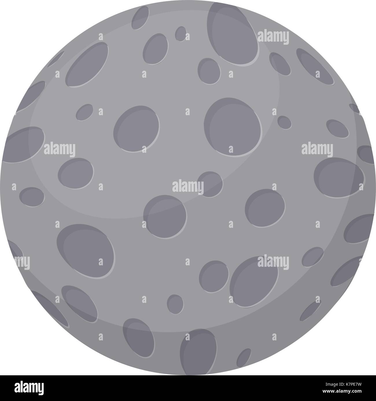 Full moon icon cartoon Banque d'images vectorielles - Alamy