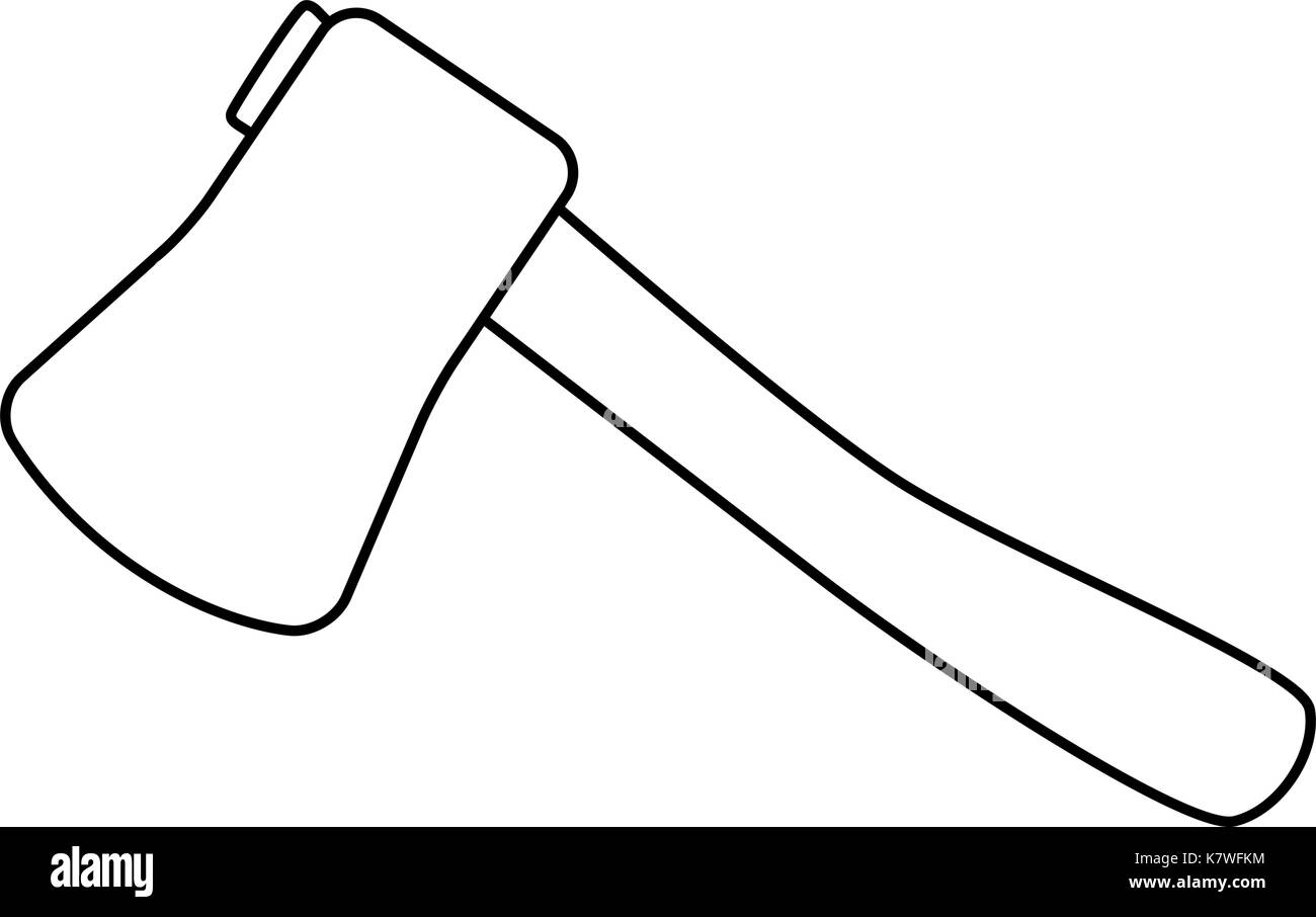 Cartoon vector HACHE Hache, icône symbole design. Belle illustration ...