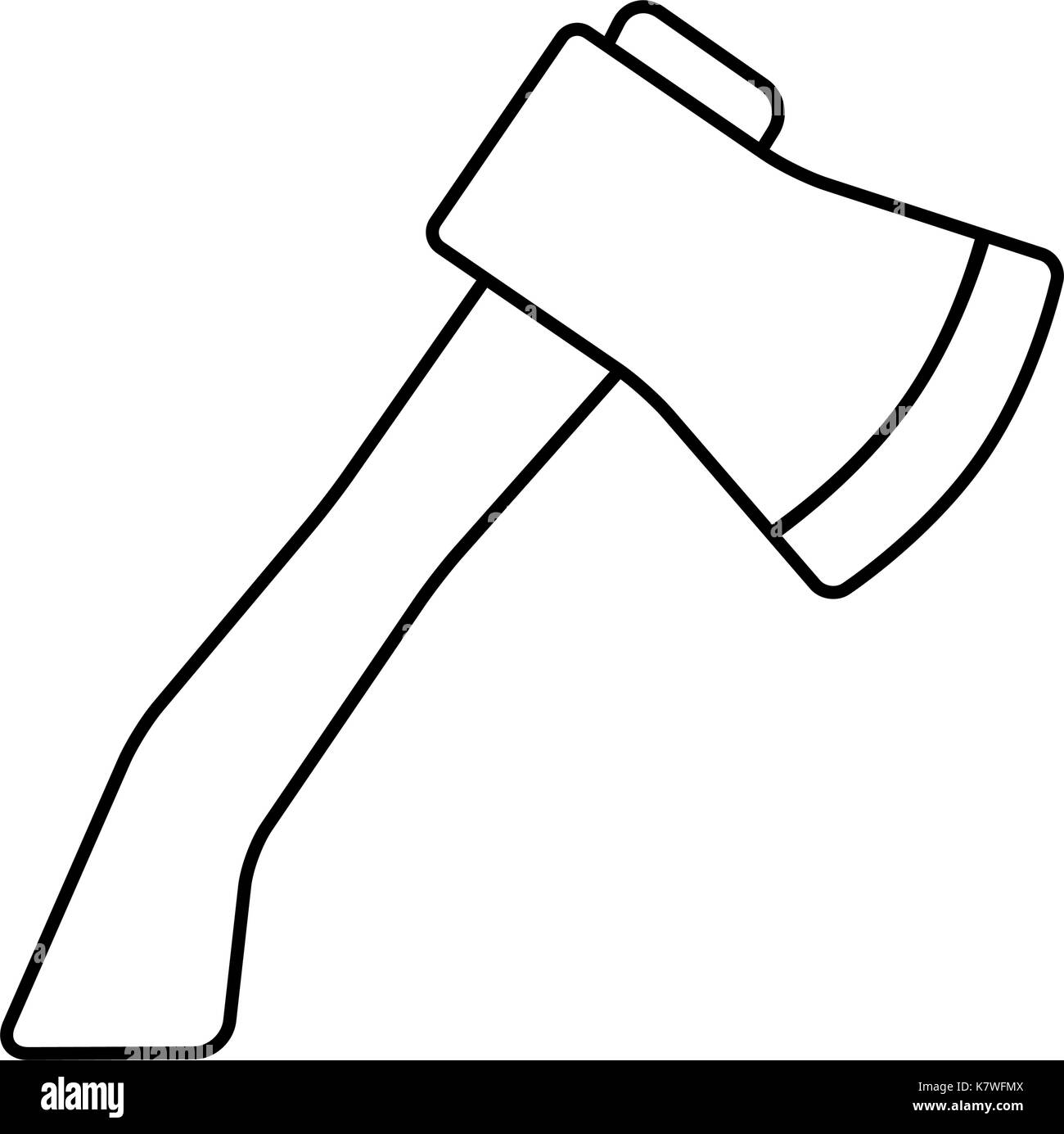 Cartoon vector HACHE Hache, icône symbole design. Belle illustration ...