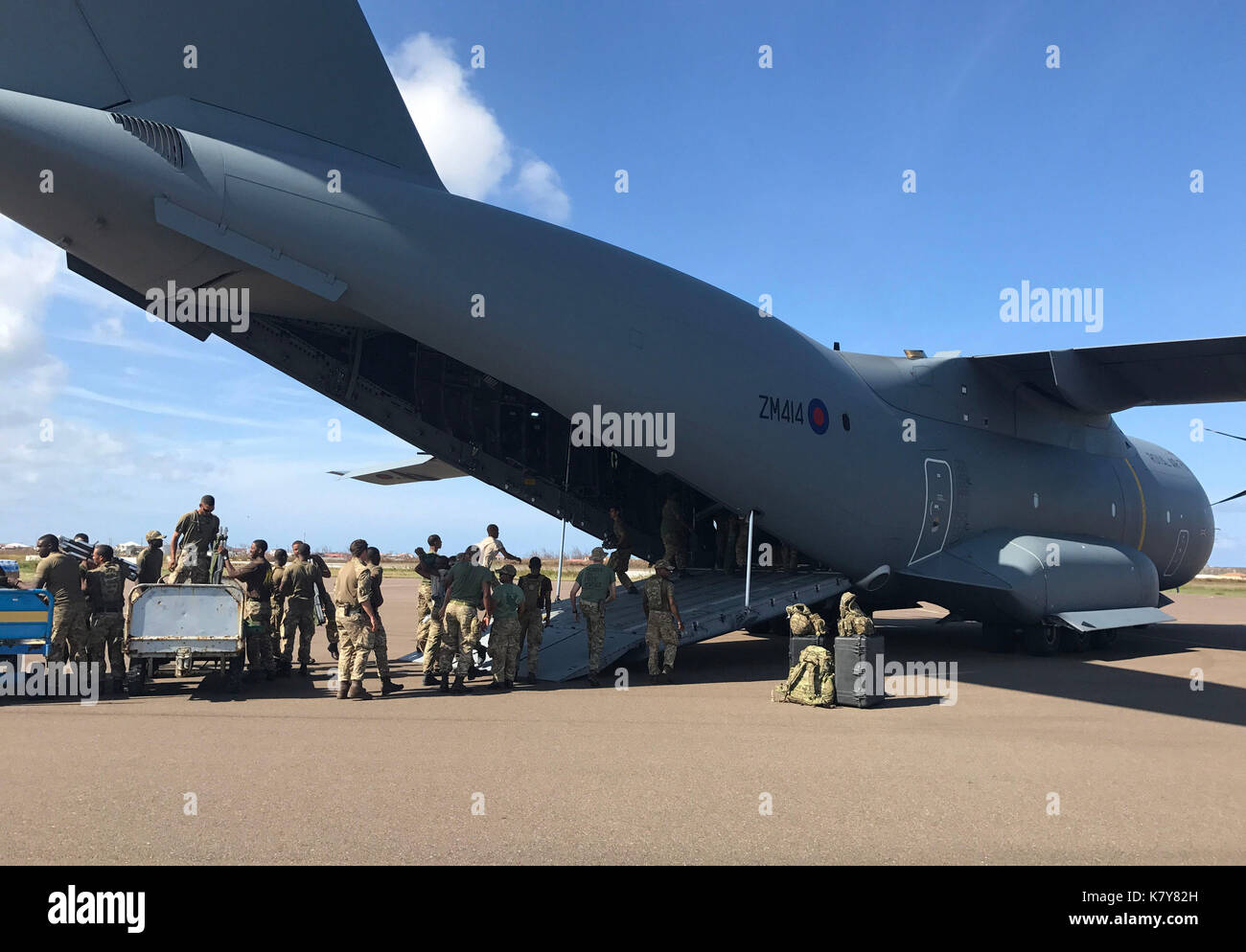 Avion de la raf sur grand turk Banque de photographies et d’images à ...