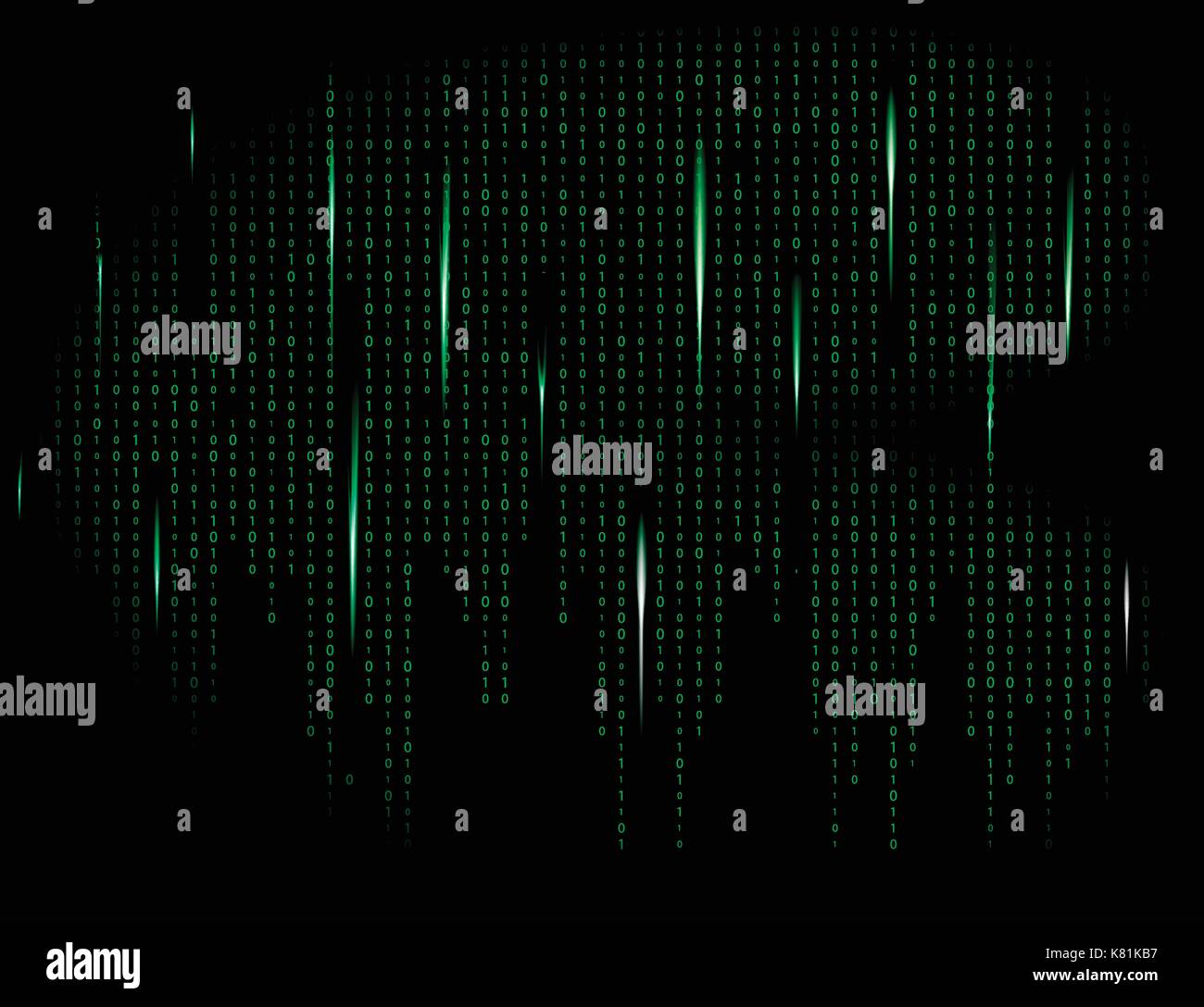 Binary code banner Banque d'images vectorielles - Alamy