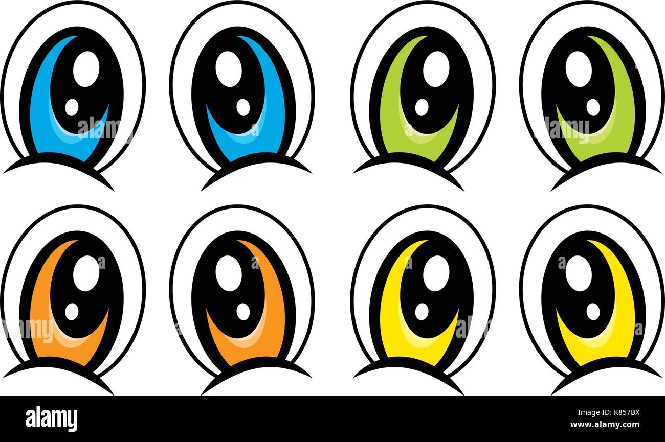 Cartoon yeux symbole vecteur icône concevoir. Belle illustration isolé ...