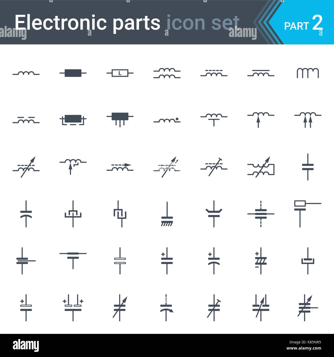 Vector set complet de schéma du circuit électronique et électrique ...