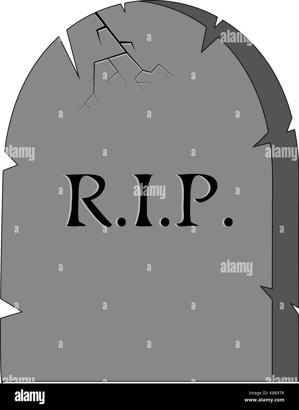 Grave and rip Banque d'images vectorielles - Alamy