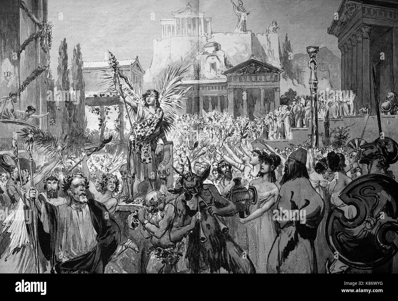 The procession of bacchus Banque de photographies et d’images à haute ...