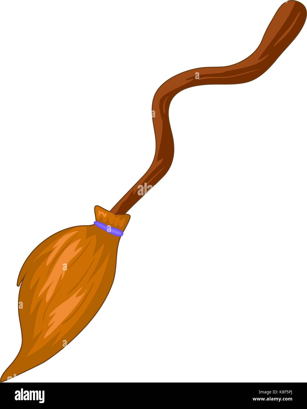 Balai de sorcière cartoon vector icône symbole design. Belle ...