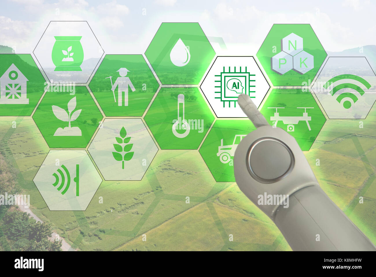 Lagriculture Intelligente Lagriculture Industrielle Concept Avec L
