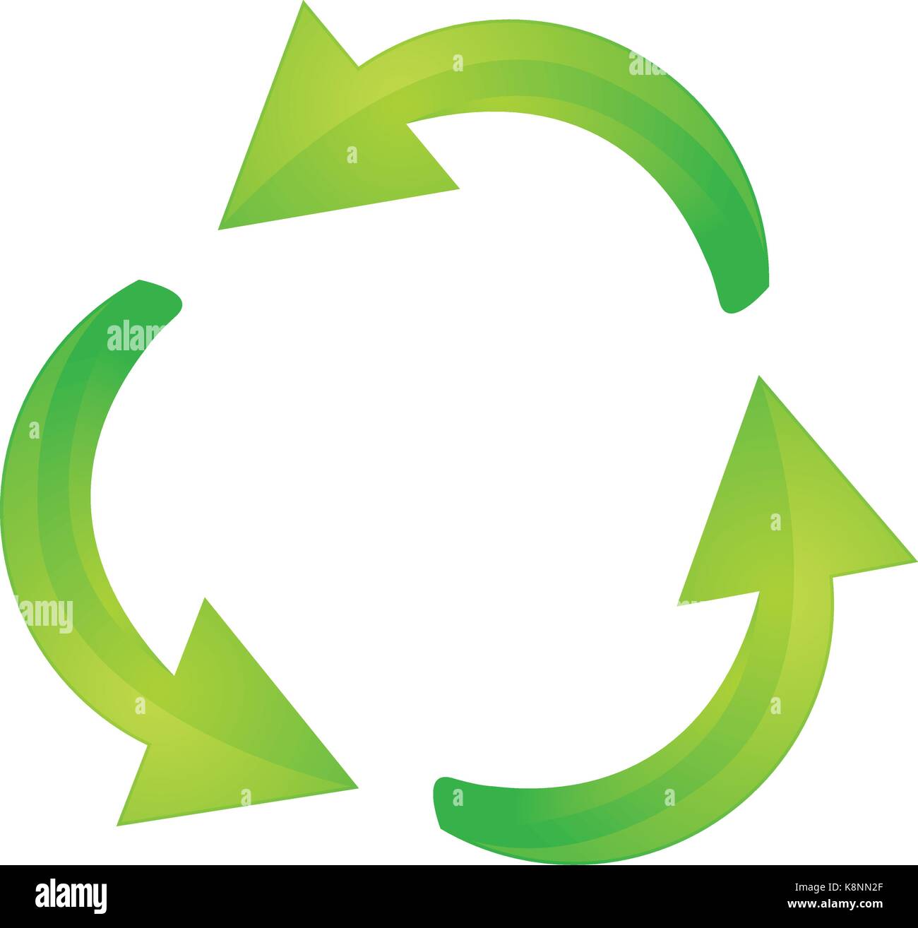 Recycler Symbole Flèche Verte Licône De Lécologie Business Concept