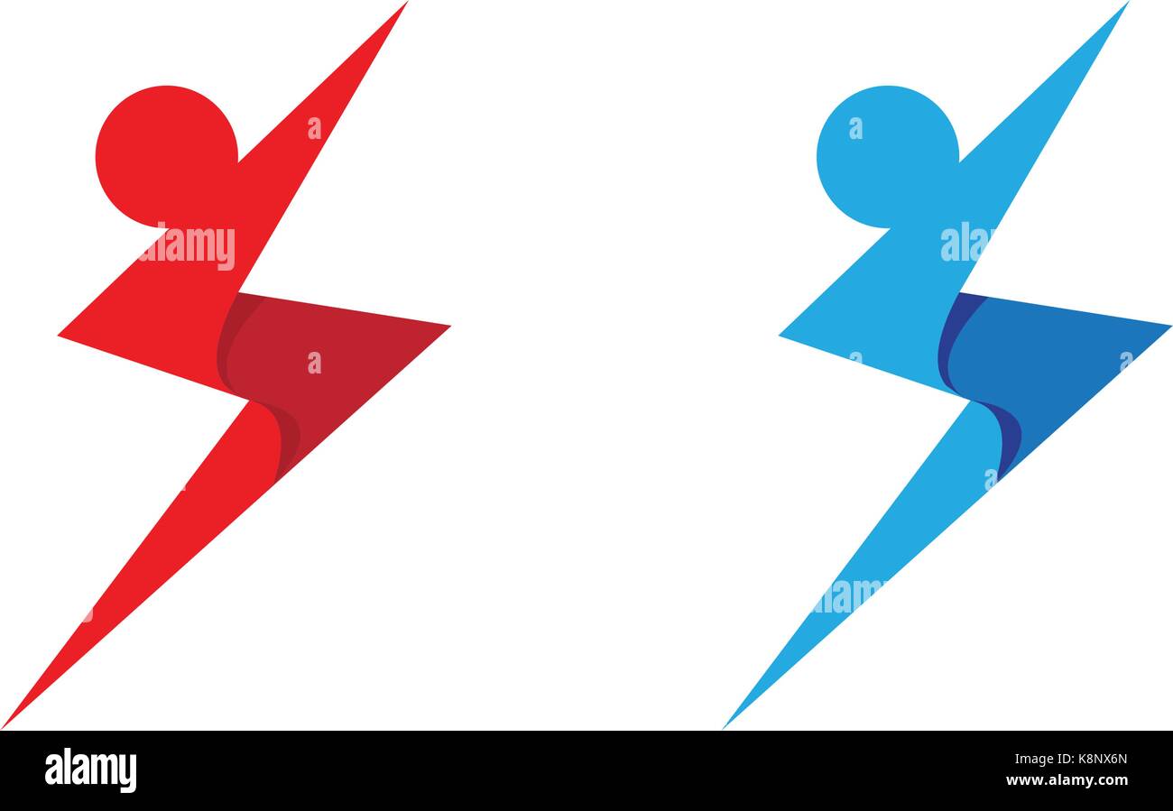 Logo éclair icône vecteur modèle illustration design Image Vectorielle ...