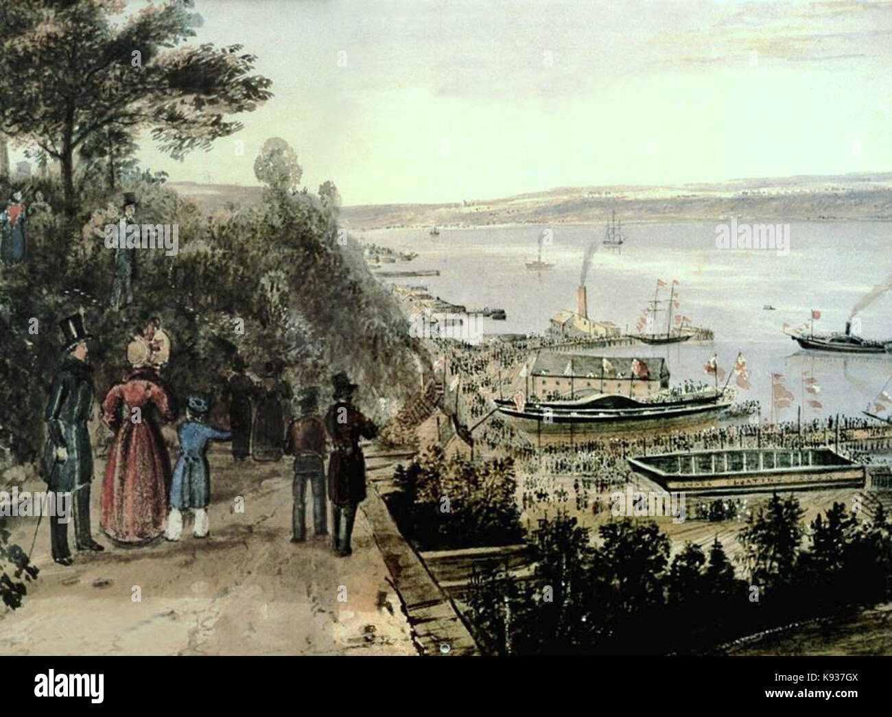 Le lancement du Royal William, en 1831 James Pattison Cockburn Photo ...