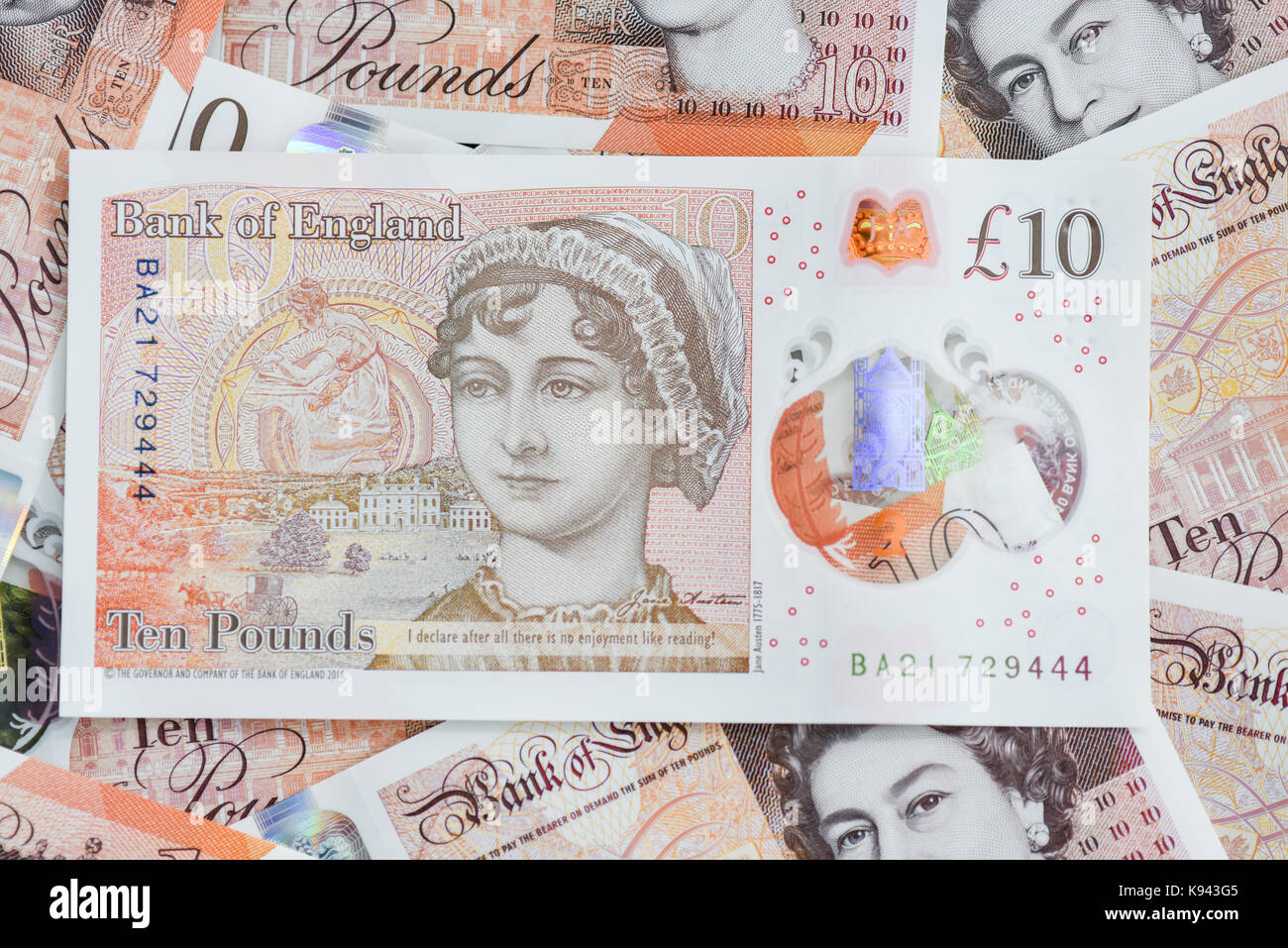 Jane austen note de 10 livres Banque de photographies et d’images à ...