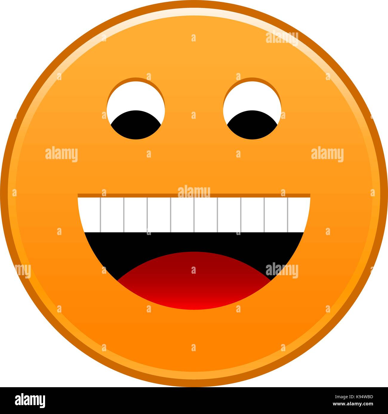 Smiley emoticon facial expression joy Banque de photographies et d ...