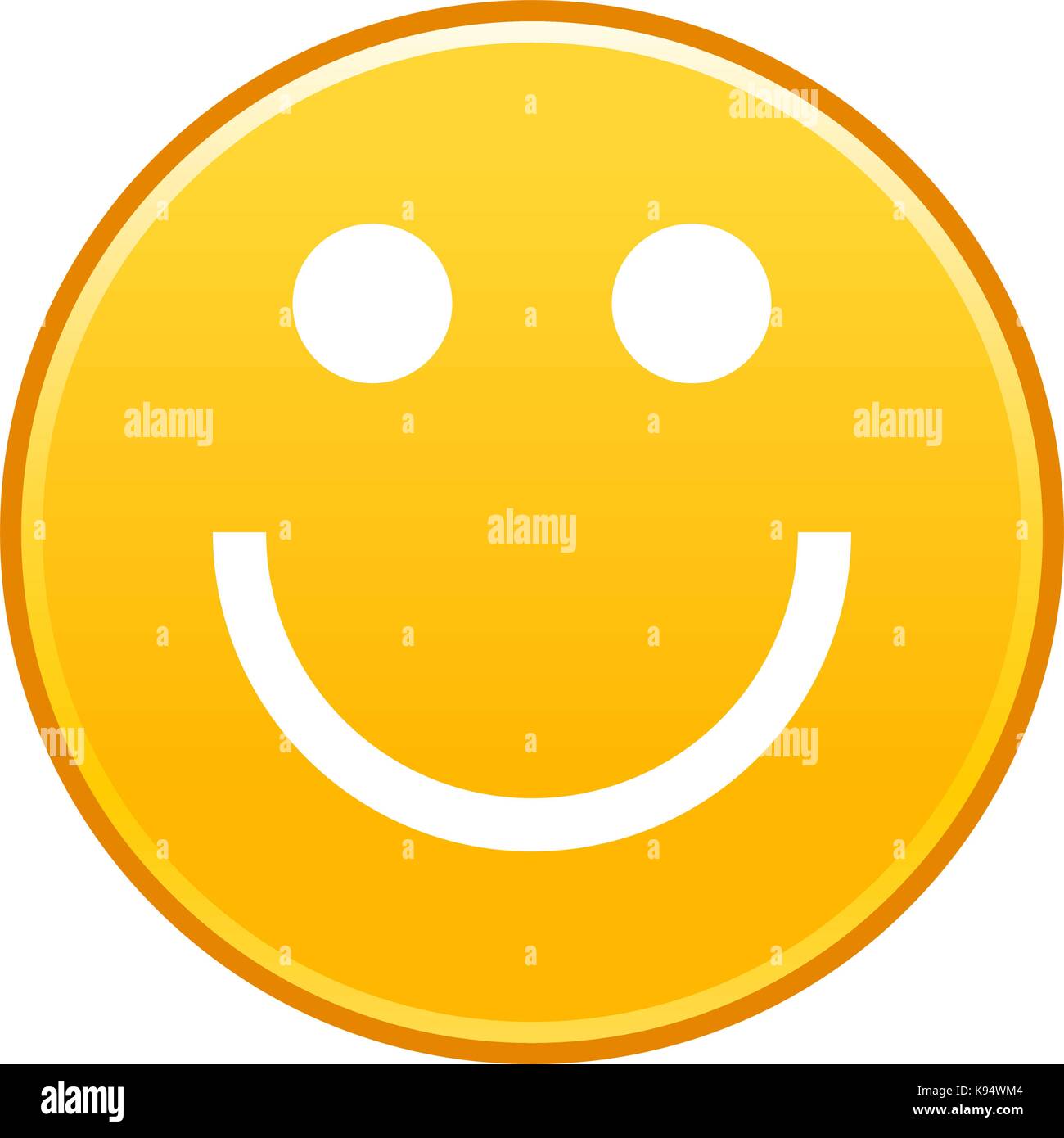 Visage souriant jaune smiley emoticon joyeux heureux. Facile et rapide ...
