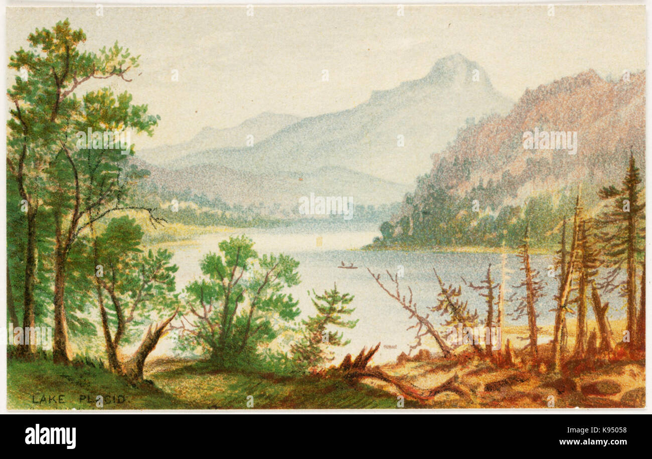 Carte du lac placide Banque de photographies et d’images à haute ...