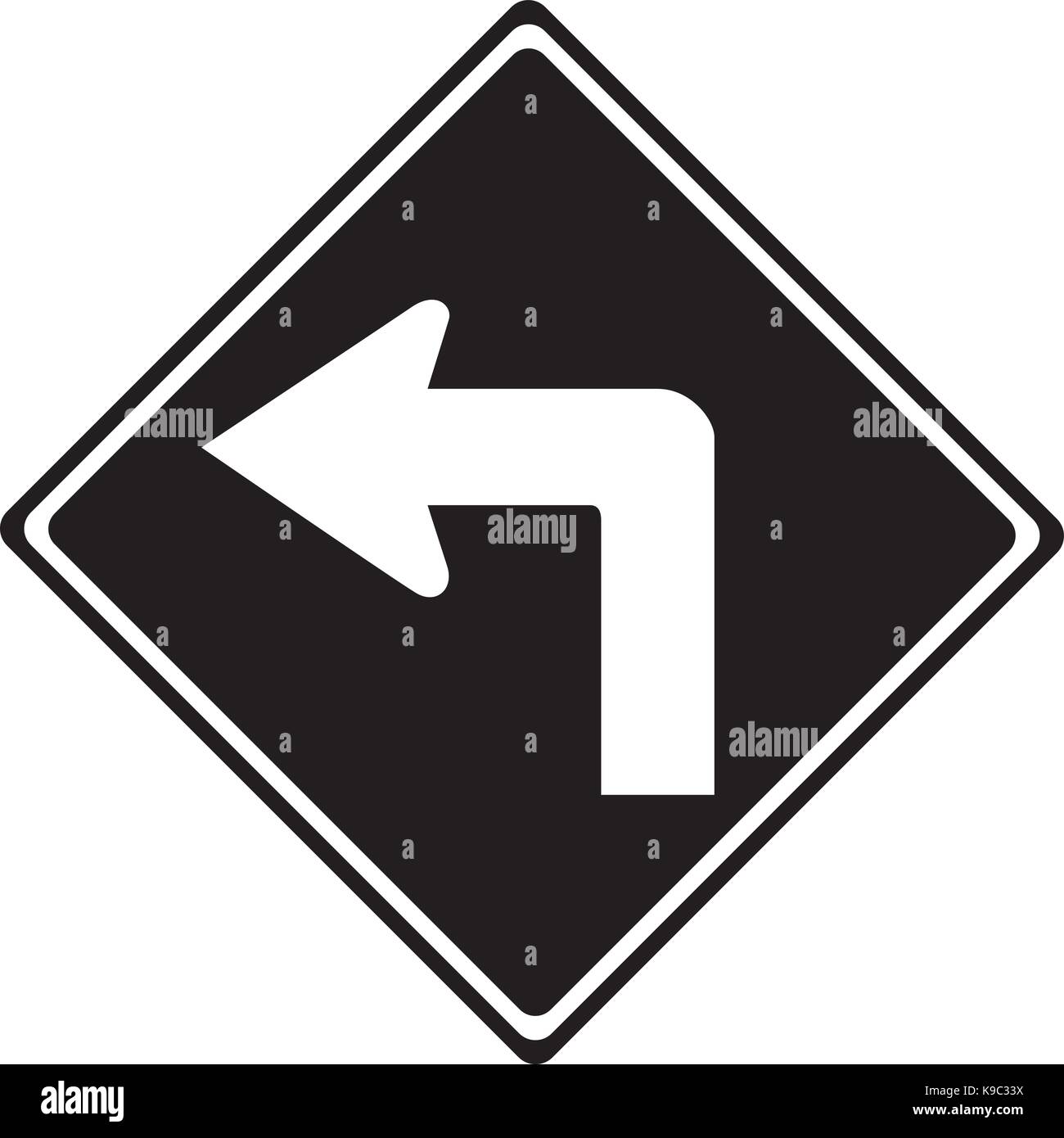 Tourner les signes Banque d'images vectorielles - Alamy