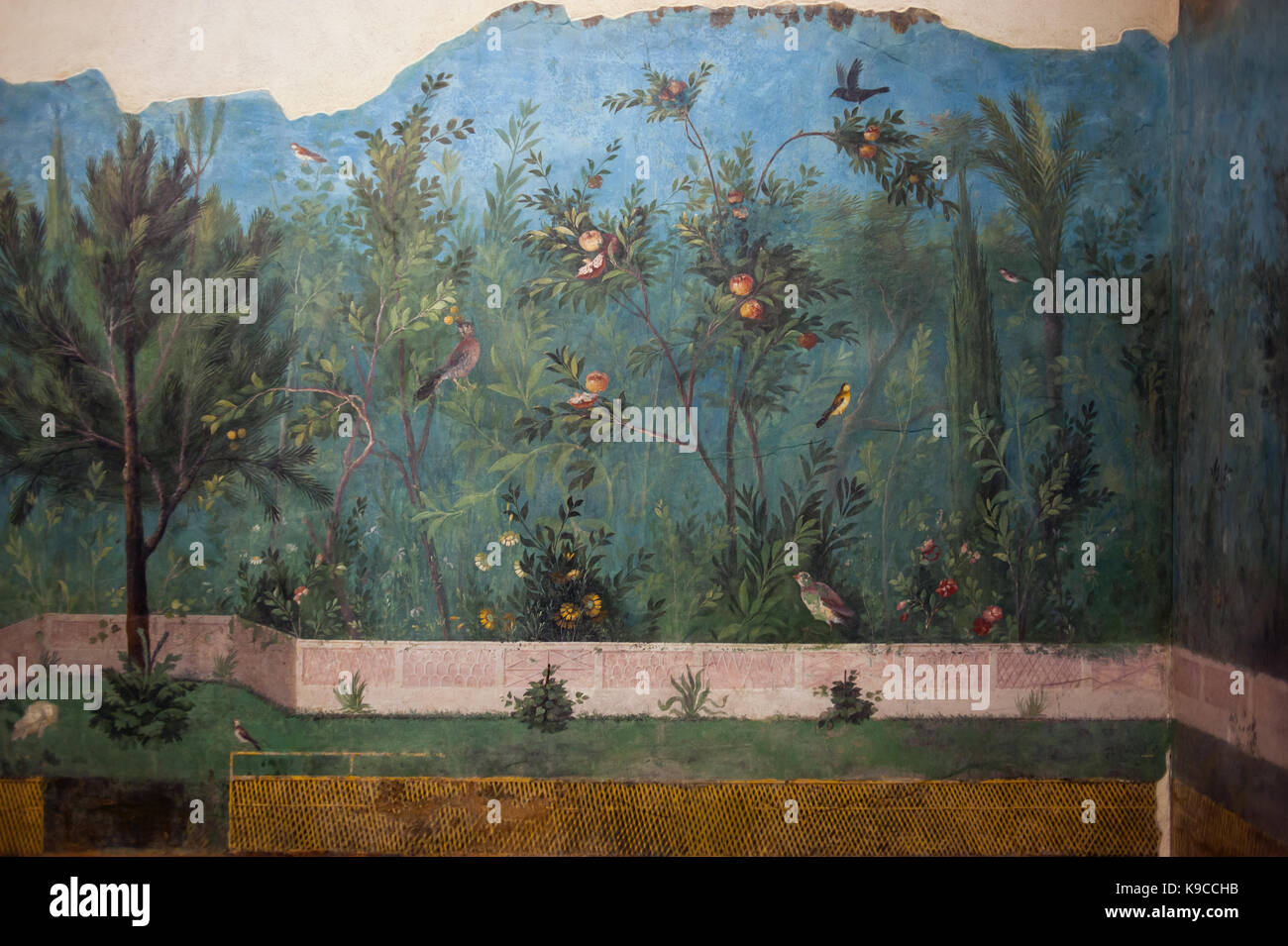 Fresque romaine antique oiseaux Banque de photographies et d’images à ...