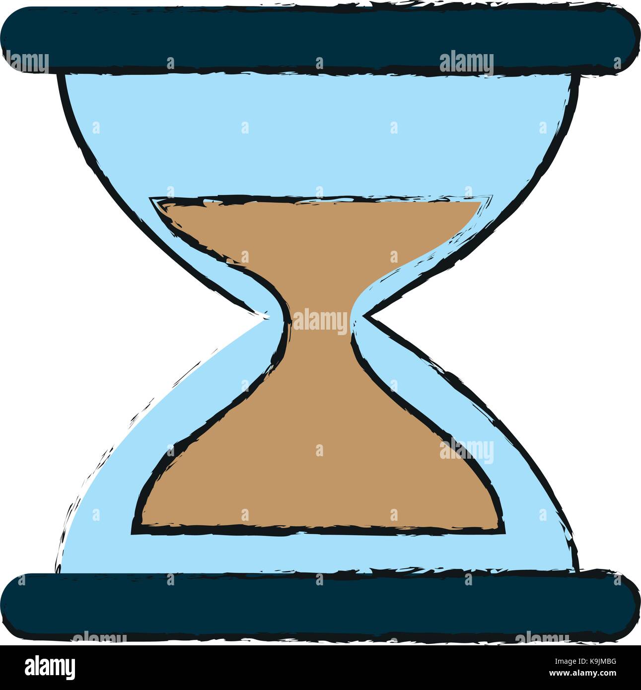 Symbole du temps hourglass Image Vectorielle Stock - Alamy
