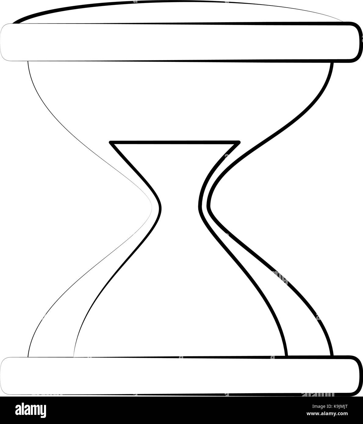 Symbole du temps hourglass Image Vectorielle Stock - Alamy