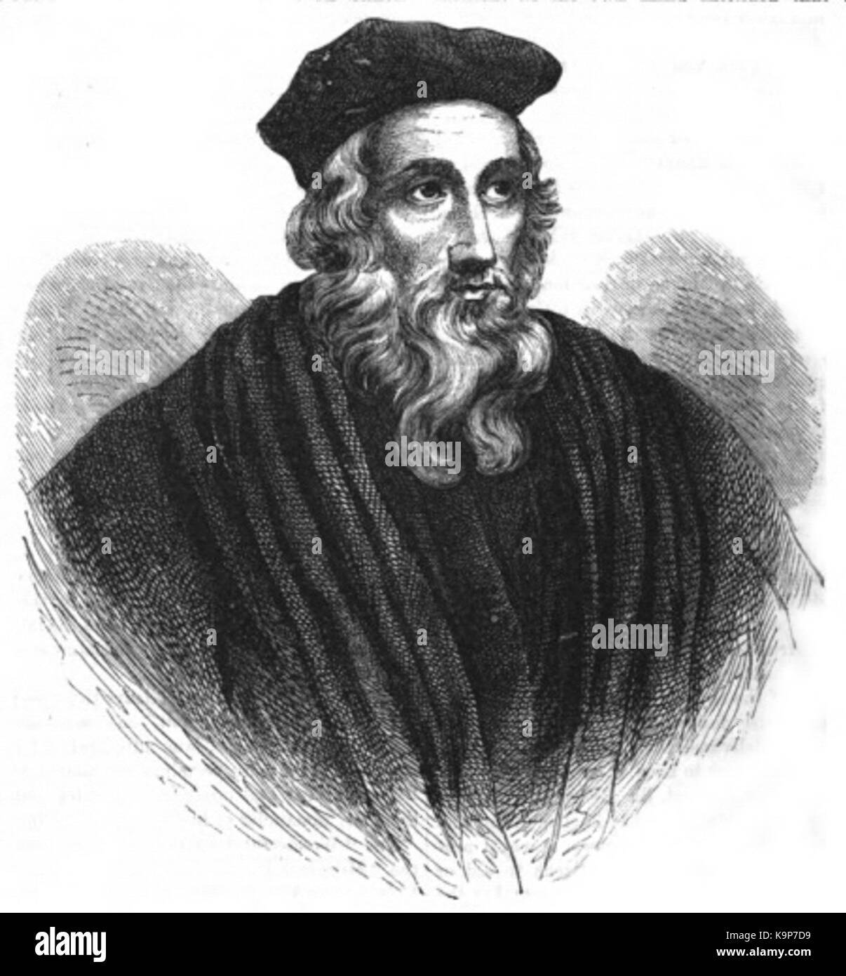 John wycliffe Banque d'images noir et blanc - Alamy